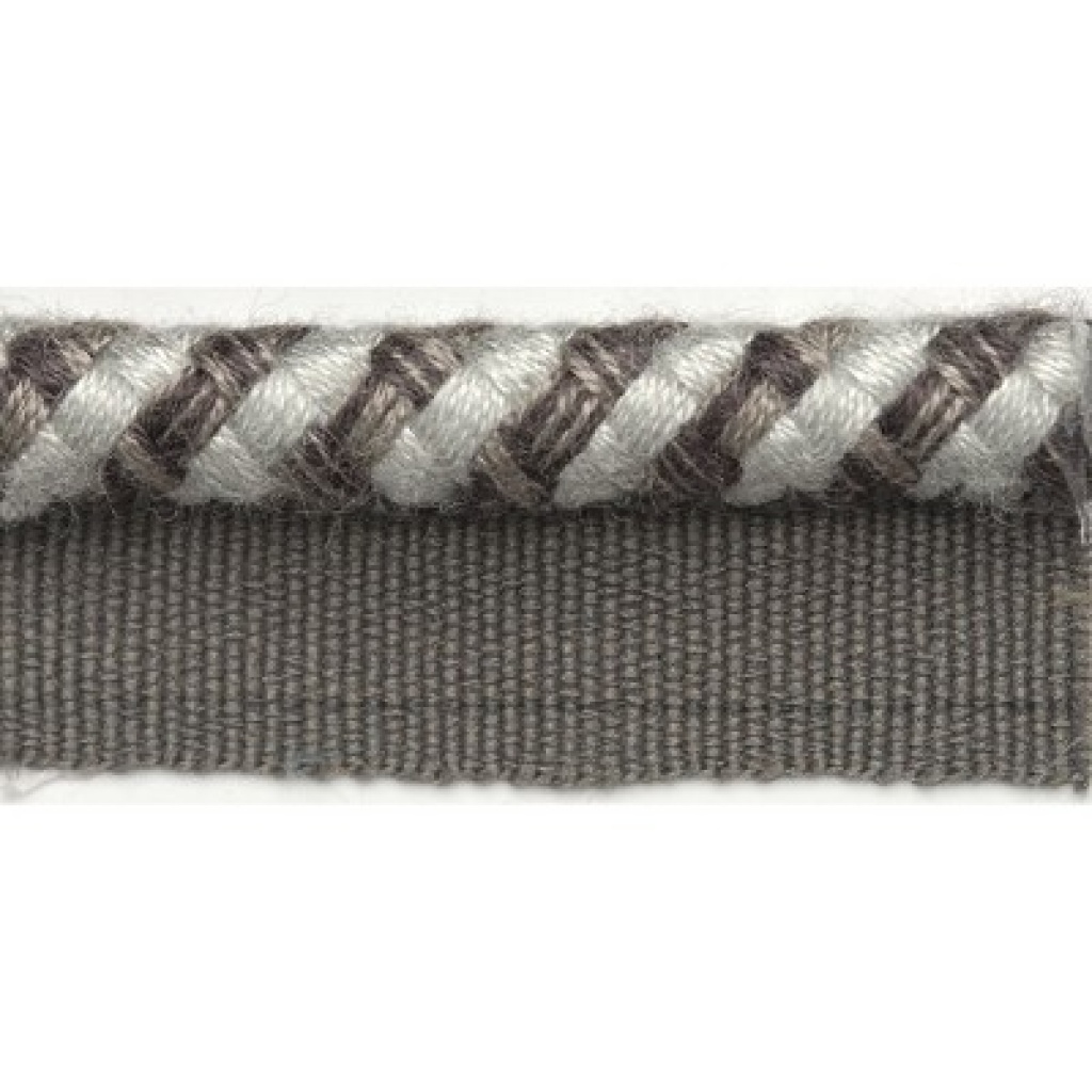 Jive spiral flanged cord, Grey - Colly Brook Fine Furnishings